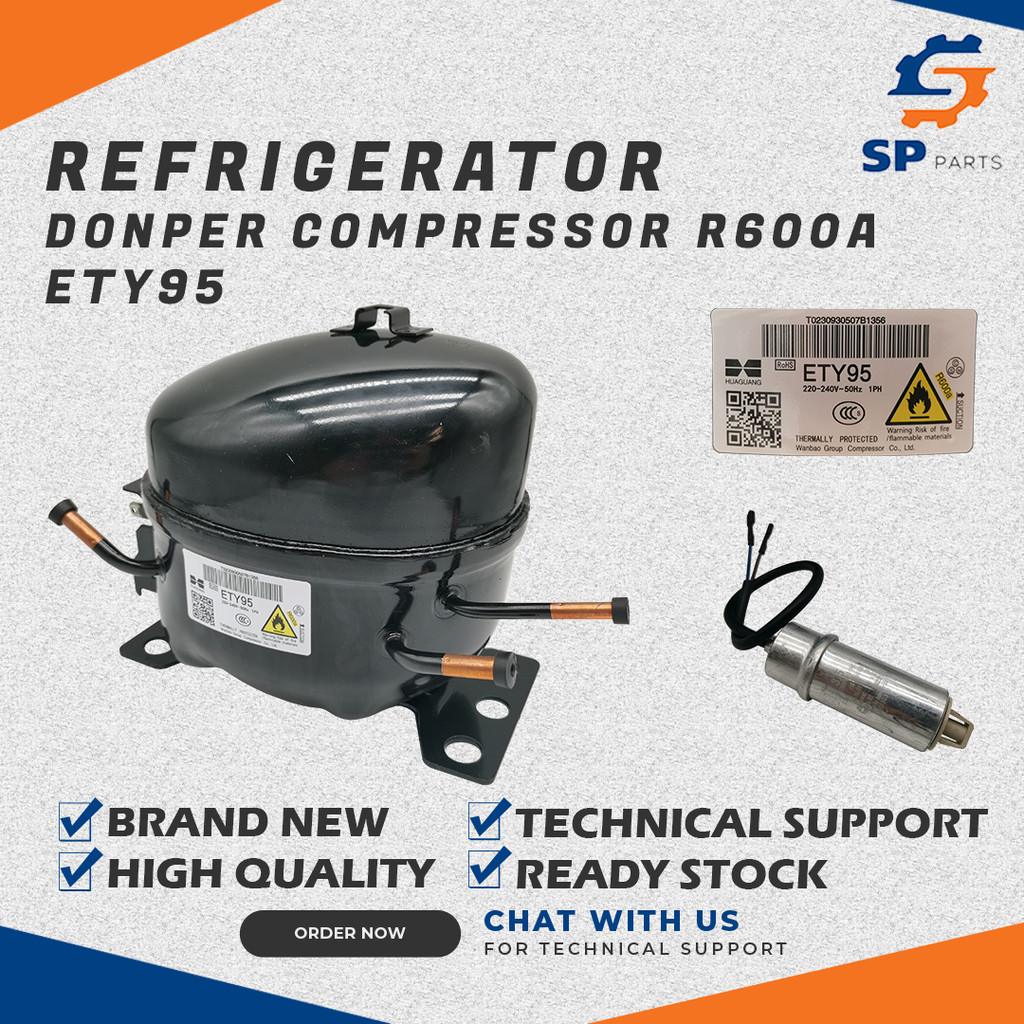 REFRIGERATOR DONPER COMPRESSOR R600A - ETY95 | Shopee Malaysia