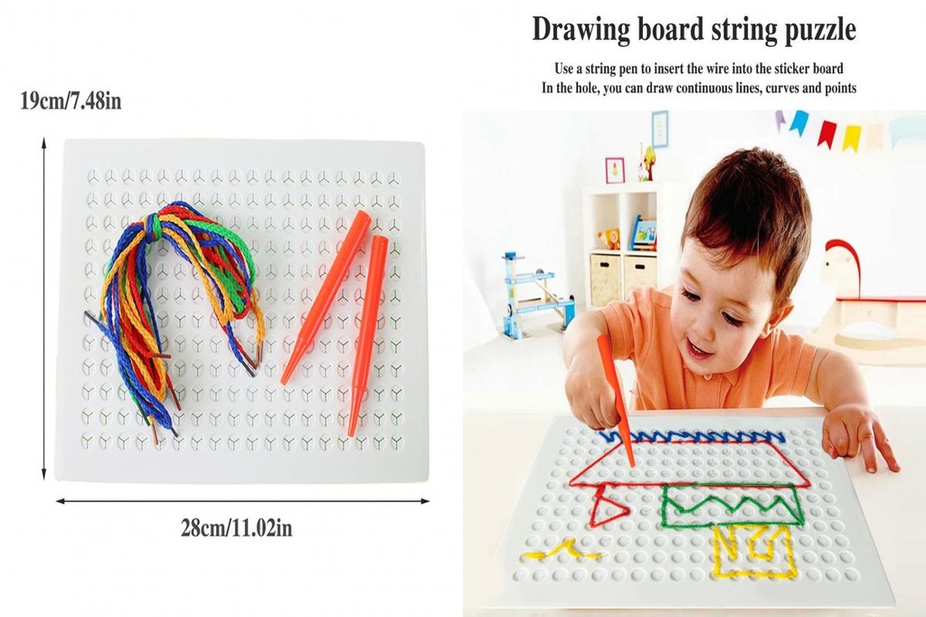 [WMP] Diy Threading Board Kit Preschool Threading Activity Board Kids ...