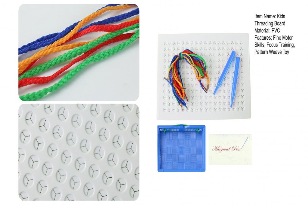 EYD- Kids Threading Board Lacing Projects Board Game Threading Board ...