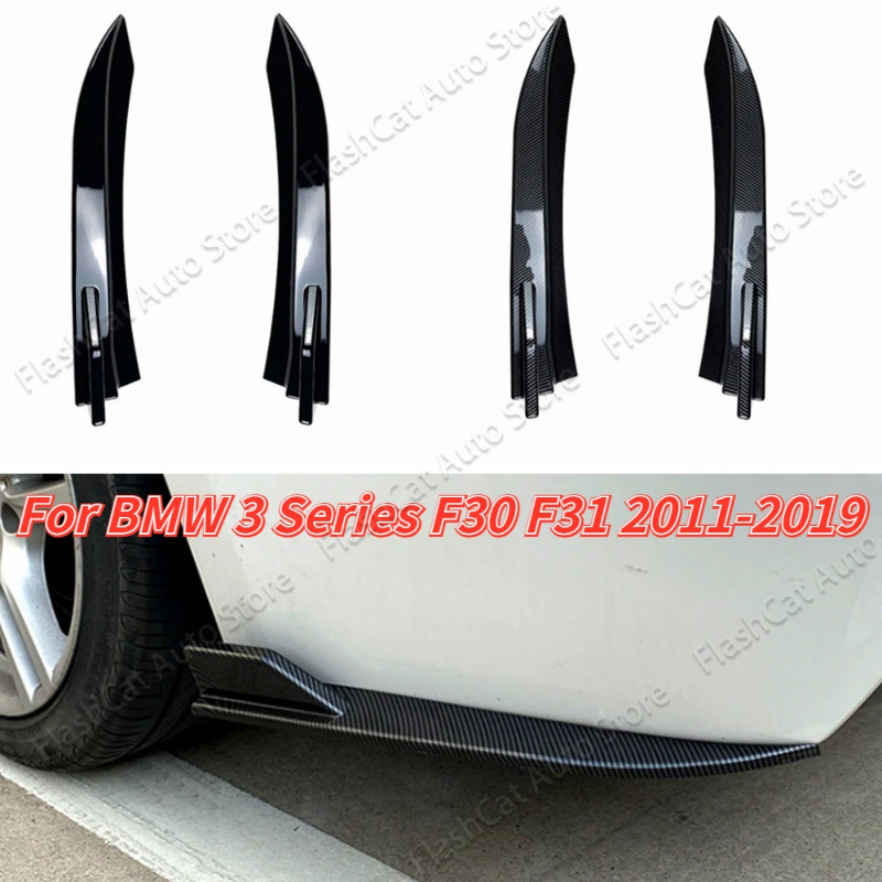 F30 F31 Sedan/Touring M Sport Rear Bumper Lip Diffuser Side Splitters ...