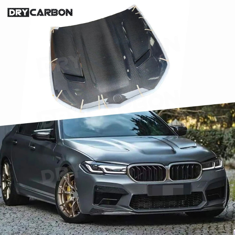Carbon Fiber Car Front Bumper Engine Hood Cover for BMW 5 Ser F90 M5 ...