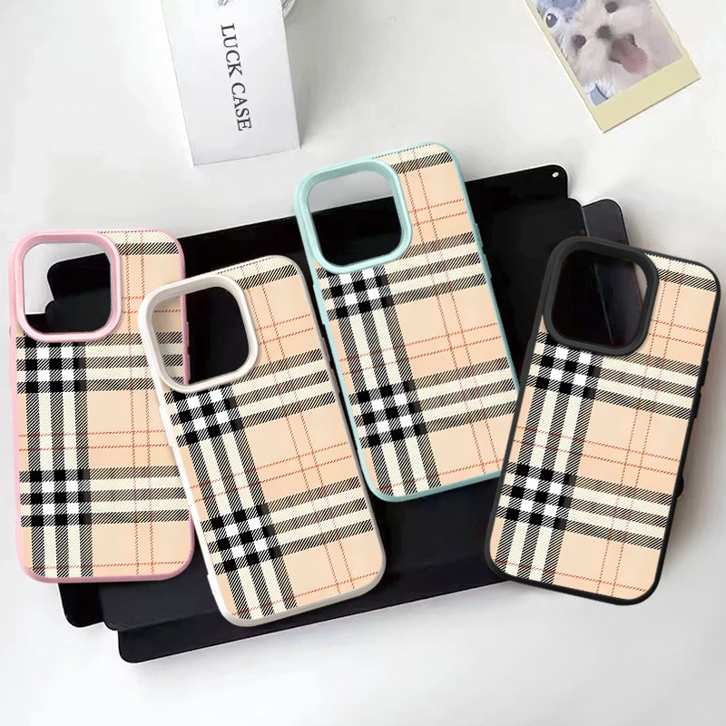 Creative Retro Checkered Pattern Phone Case Compatible for IPhone 16 15 ...