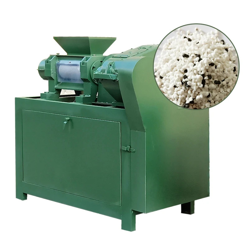 Double Roller Press Organic Fertilizer Granulating Machine Chicken ...