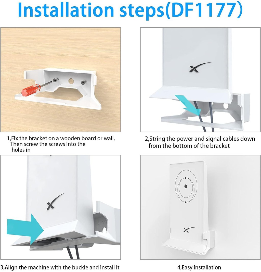 StarLink Gen3 Wall Mounting Bracket Wall&Roof Installation Metal Kit ...
