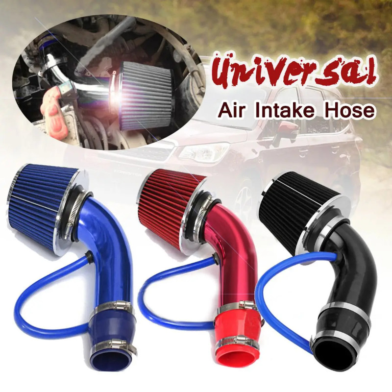 76mm Universal Car Refitted Winter Head Air Filter Intake Pipe Filter ...