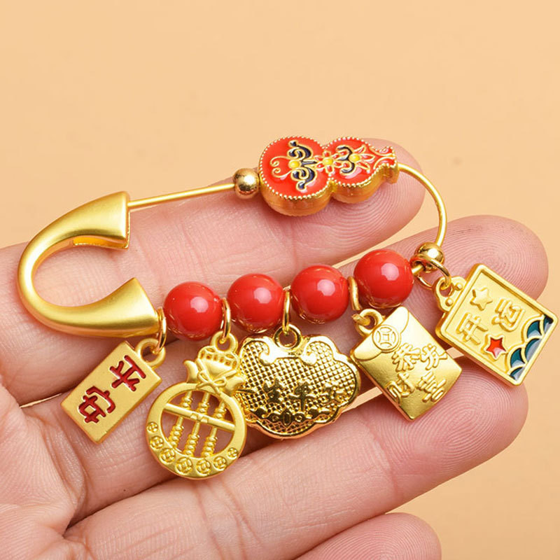 Press Shock Pin Baby Pregnant Women Brooch Safe Imitation Scare Pendant ...