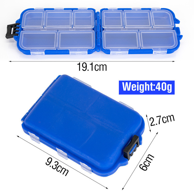 Fishing box professional accessories box Double-layer multi-grid ...