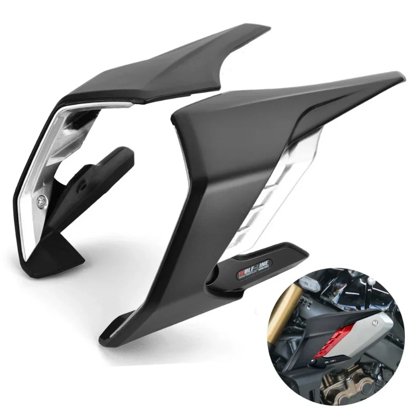 Fairing Winglets Fin Trim Cover For Honda CB 650R 2018 - 2024 2019 2020 ...