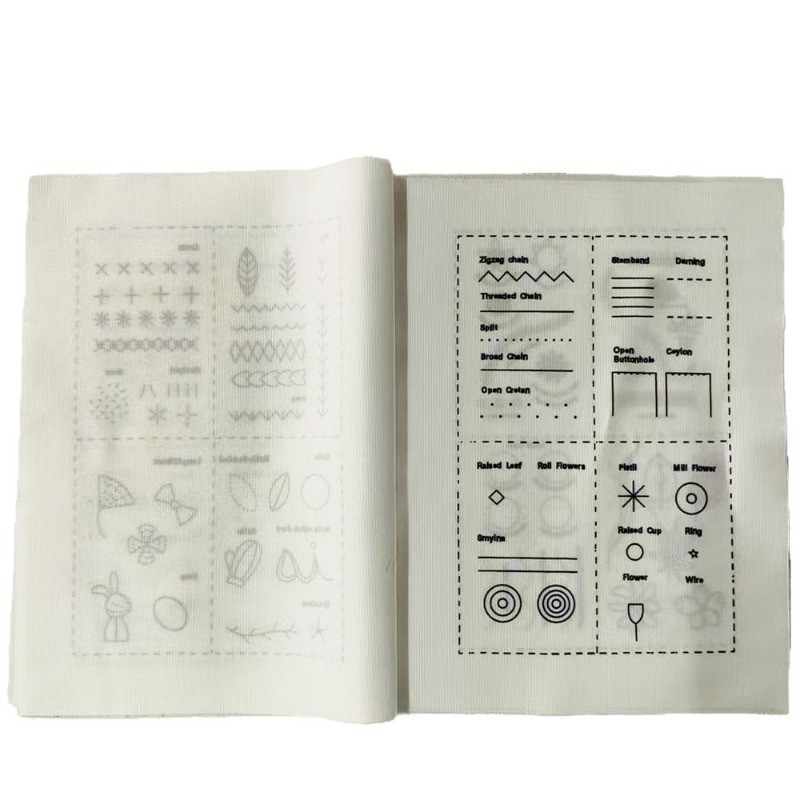 Creative Handmade Fabric Embroidery Square Needle and Thread Book Loose ...