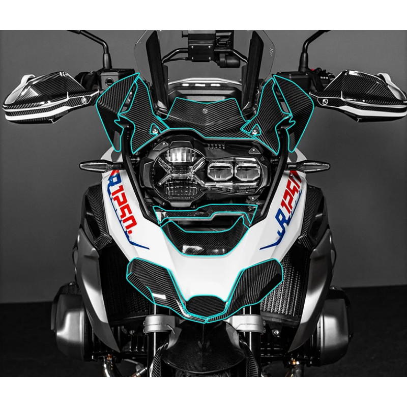 FOR R1250GS Motorcycle Fairing Body Sticker Decorative Fuel Tank Pad ...