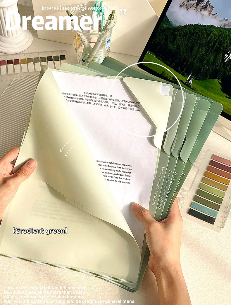 [L-Shaped Folder] New Style with Lock High-Value Large-Capacity ...