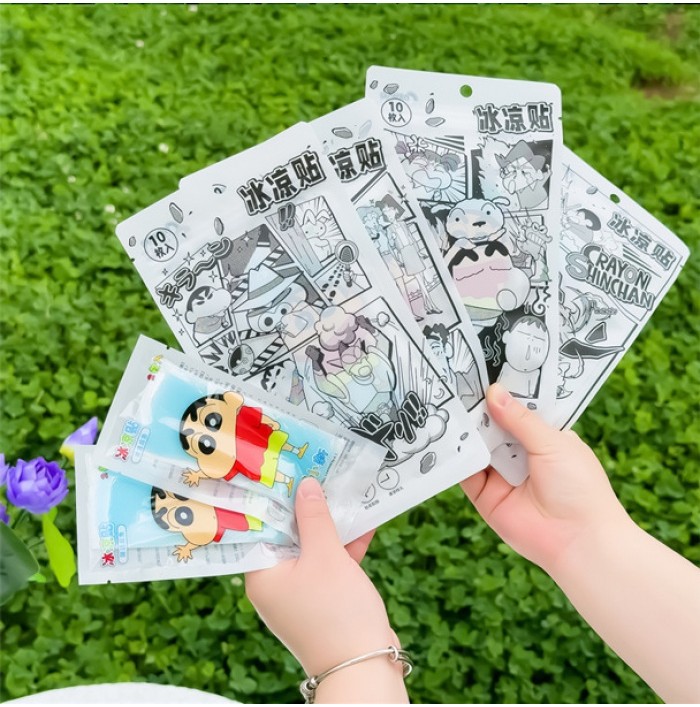 Crayon Xiaoxin Cartoon Cooling Plaster Physical Cooling Cooling Gel ...