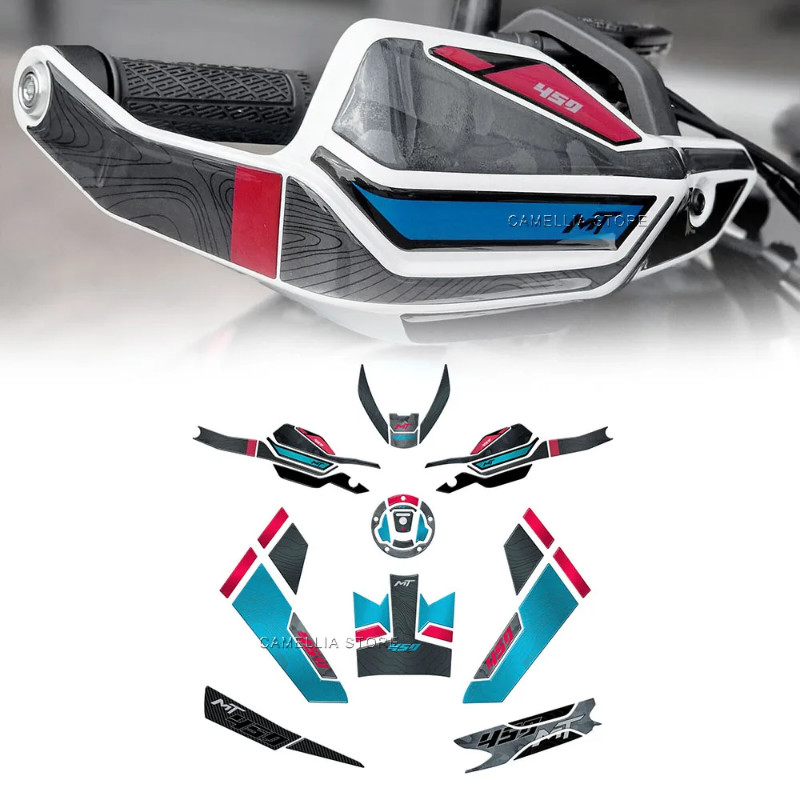 Motorcycle Sticker Set - New 3D Epoxy Resin Waterproof Motorcycle Fuel ...