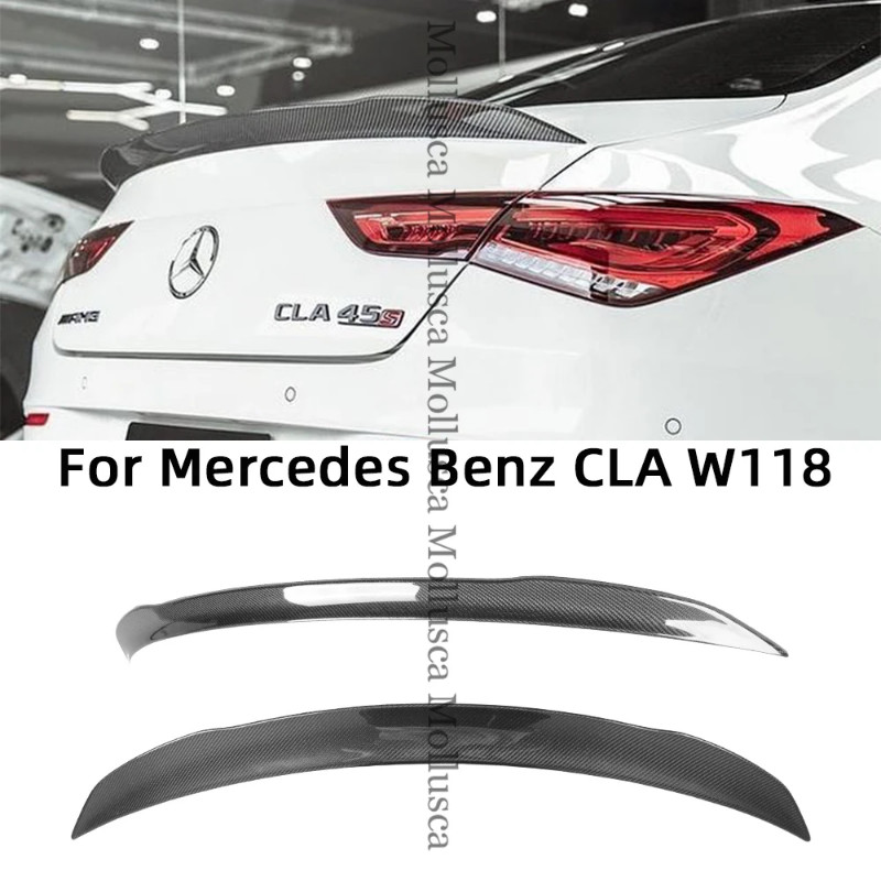For Mercedes-Benz CLA W118 C118 AMG Style Carbon Fiber Rear Spoiler ...