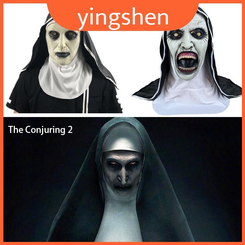 The Conjuring 2 Horror Nun Latex Mask Cosplay Prop For Scary Halloween ...