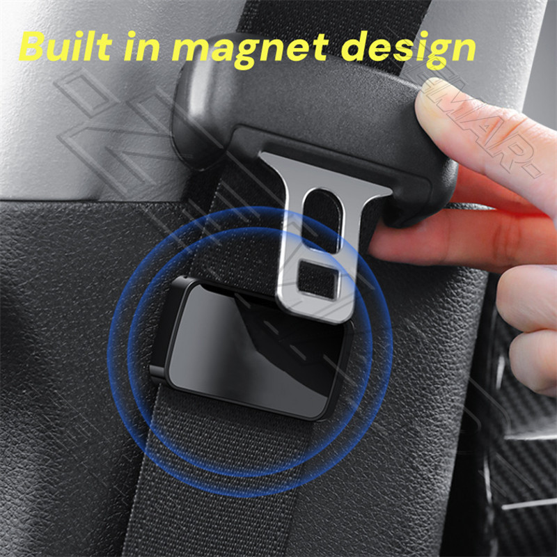 1/2 Pcs Tesla Car Seat Belt Anchor Limiter Magnetic Anti Collision ...
