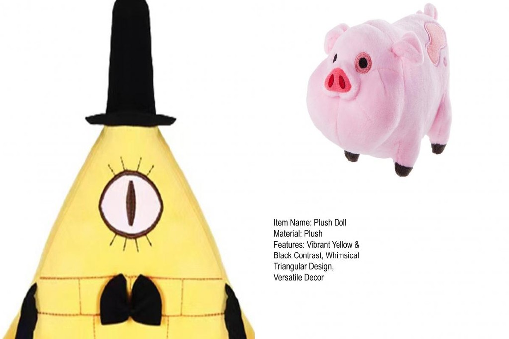 Triangular Plush Toy Eye Design Plush Doll Nightmare Big Villain Plush ...