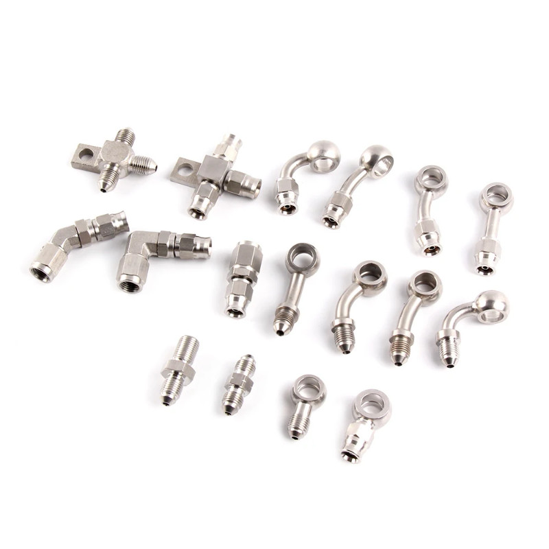 AN3 Motorcycle Motor Bike Hydraulic Brake Oil Hose Line Banjo Fitting ...