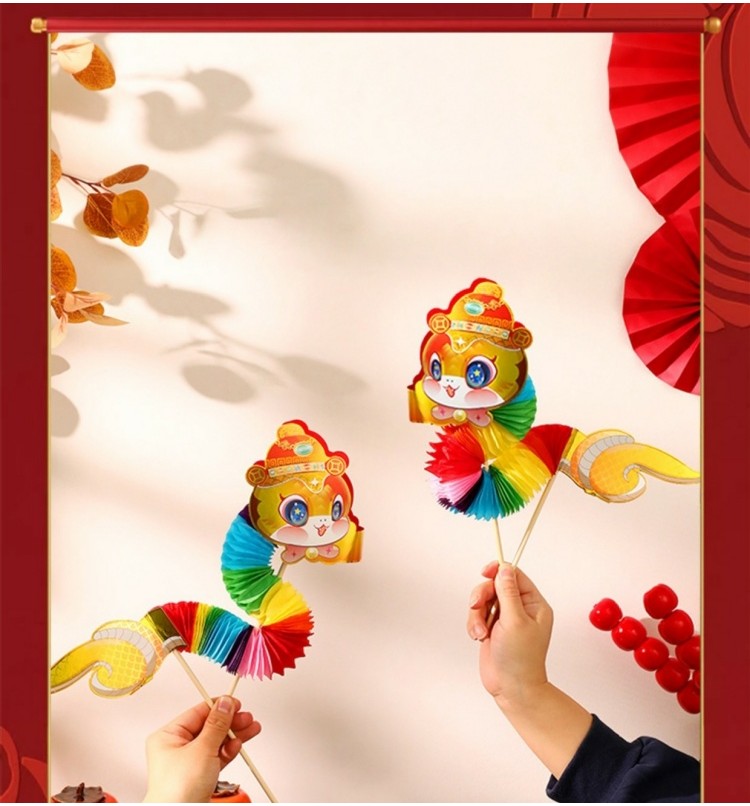 2025 Chinese New Year Dance Snake Pendant Pull Flower Annual ...