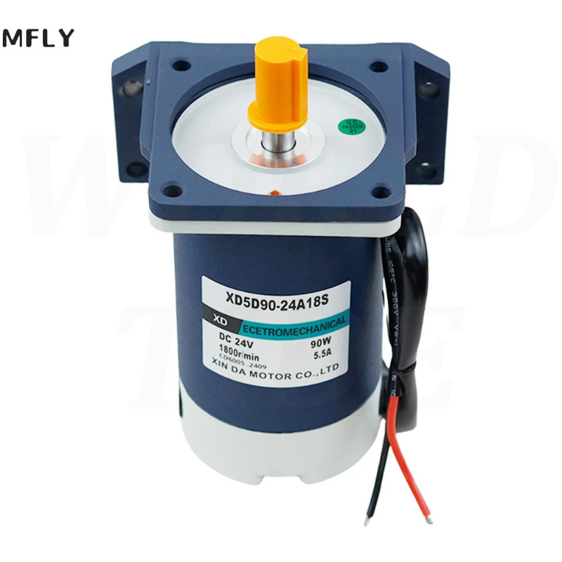 90W 12V 24V DC High Speed Motor Optical Shaft Motor Permanent Magnet ...