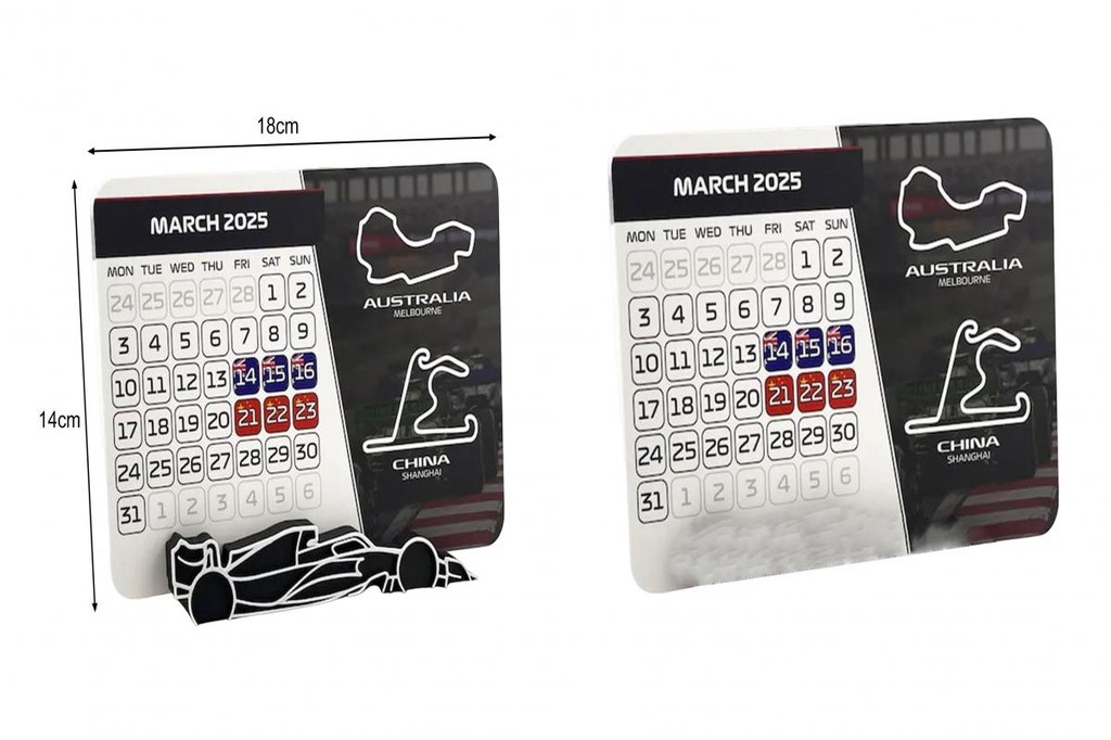 KDDT- Motorsport Race Weekend Planner Racing Calendar with Notes 2025 ...