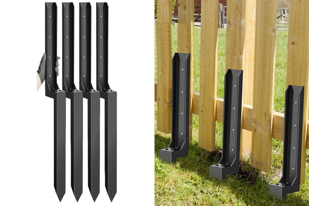 Steel Fence Post Support Fence Post Ground Spike Steel Fence Post ...