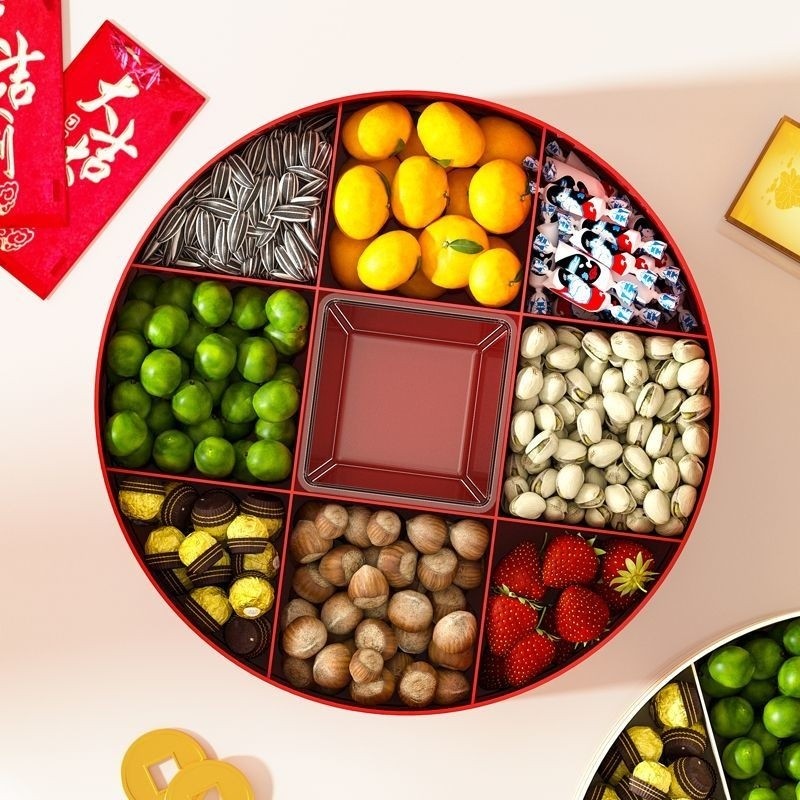 1/2/3 Layers2025 New Year Nine Palace Grid Fruit Plate Spring Festival ...