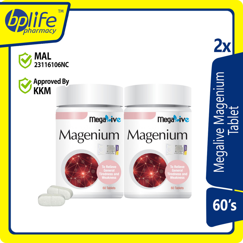 Megalive Magenium Tablet 2 x 60s | Shopee Malaysia