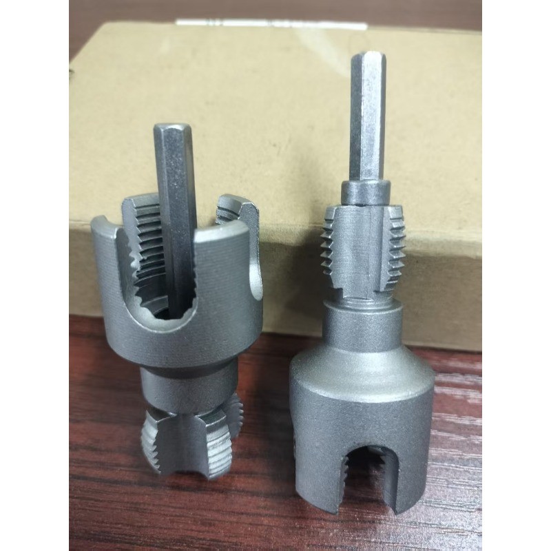 Tapping drill bit water pipe sleeve wire plate water pipe tapping ...