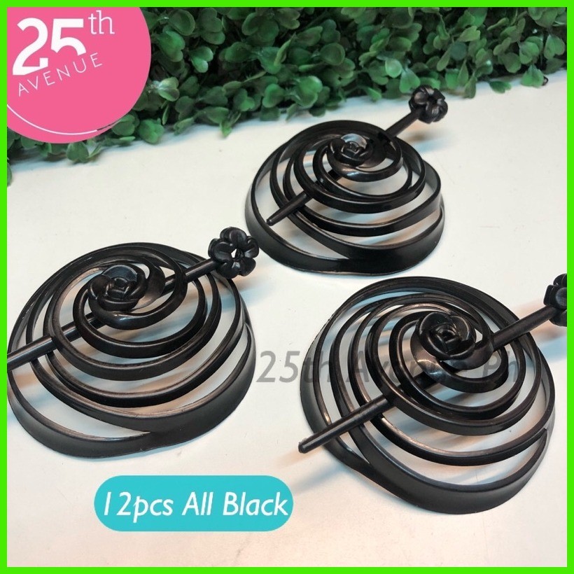 25th️ (12pcs) Plastic Pusod Updo With stick Hair Bun Tool | Shopee Malaysia
