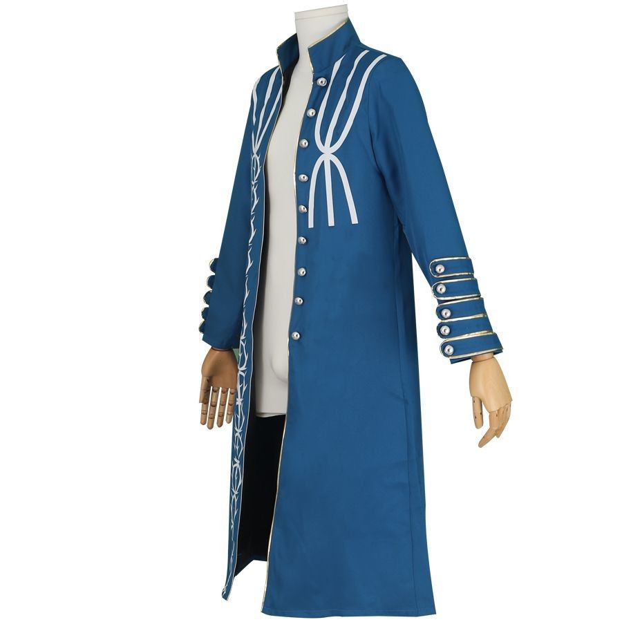 Devil May Cry Cosplay Vergil Single Cloak Game Role Play Animation ...