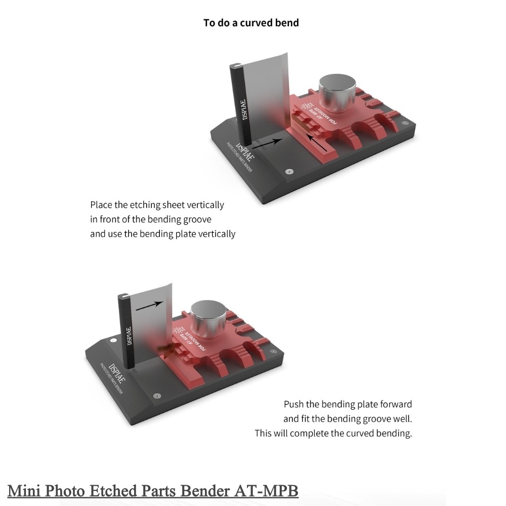 Dspiae Photo Etched Parts Bender (Standard AT-PB / Mini AT-MPB) Metal ...