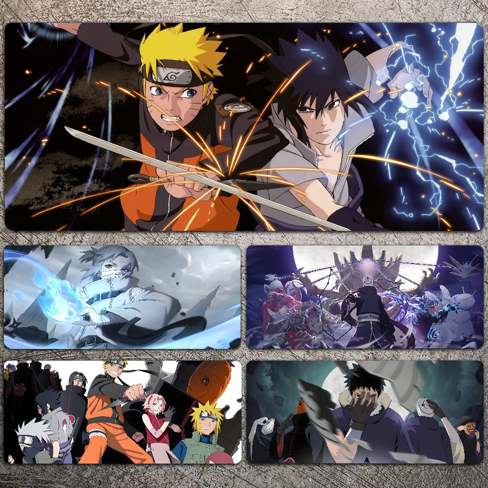 N-Naruto Jiraiya Uchiha Sasuke Mousepad Pad Laptop Gaming Accessories ...