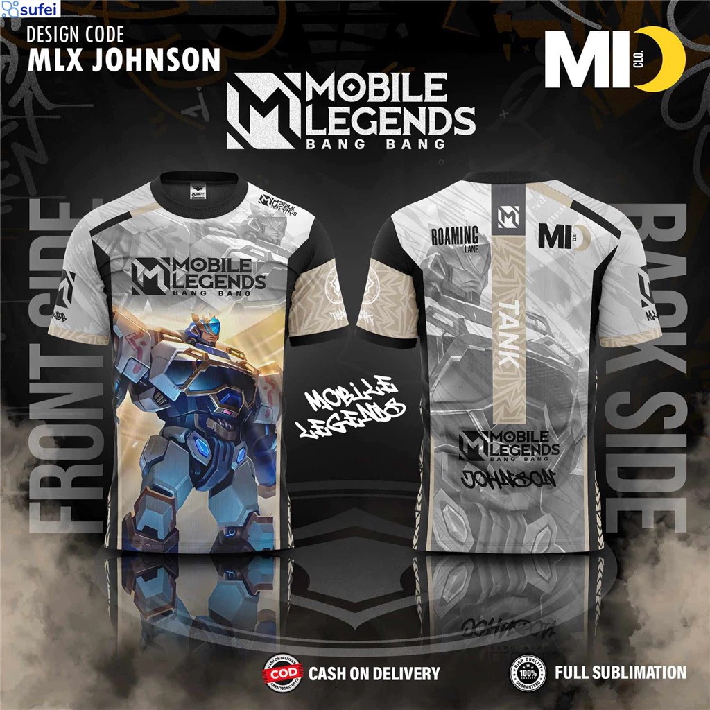 MLBB Sublimation Edition Premium-Spandex Mobile Legends Tees High ...