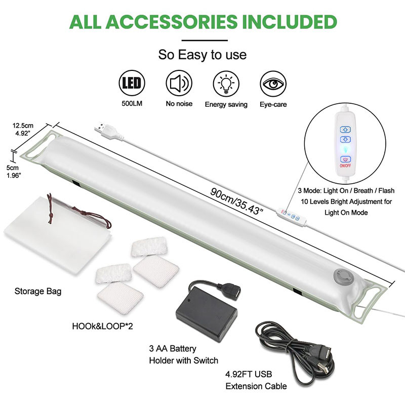 YUNCHI Inflatable Field Camping Lamp LED Lamp Portable Inflatable Easy ...