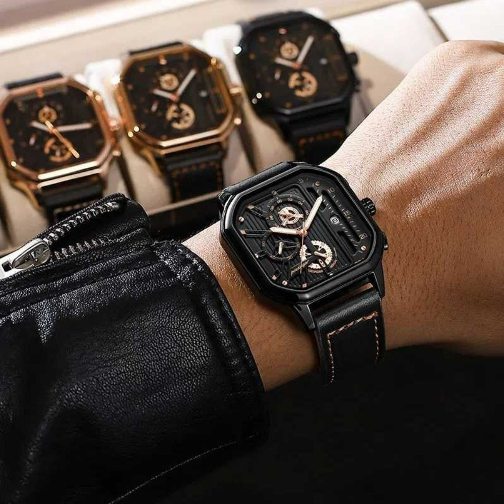 Poedagar Fashion New Luminous Multifunctional Watch Male Battery ...