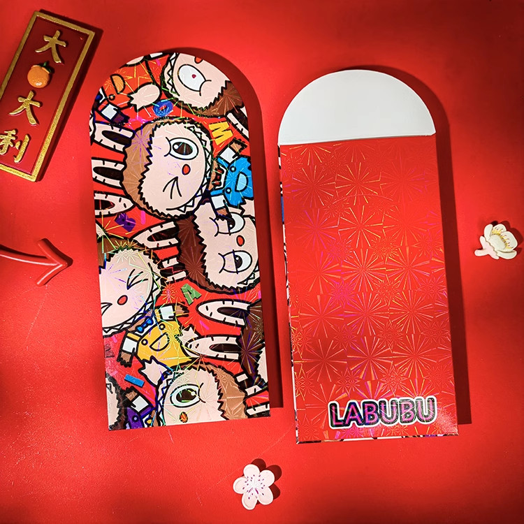 Cartoon LABUBU Angpao Year of the Snake Red Packets Envelope CNY ...