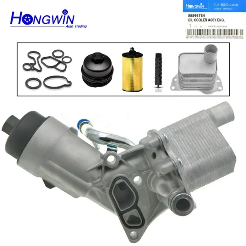 Oil Filter Car 12992593 Engine Oil Cooler Oil Filter Assembly Aluminium ...