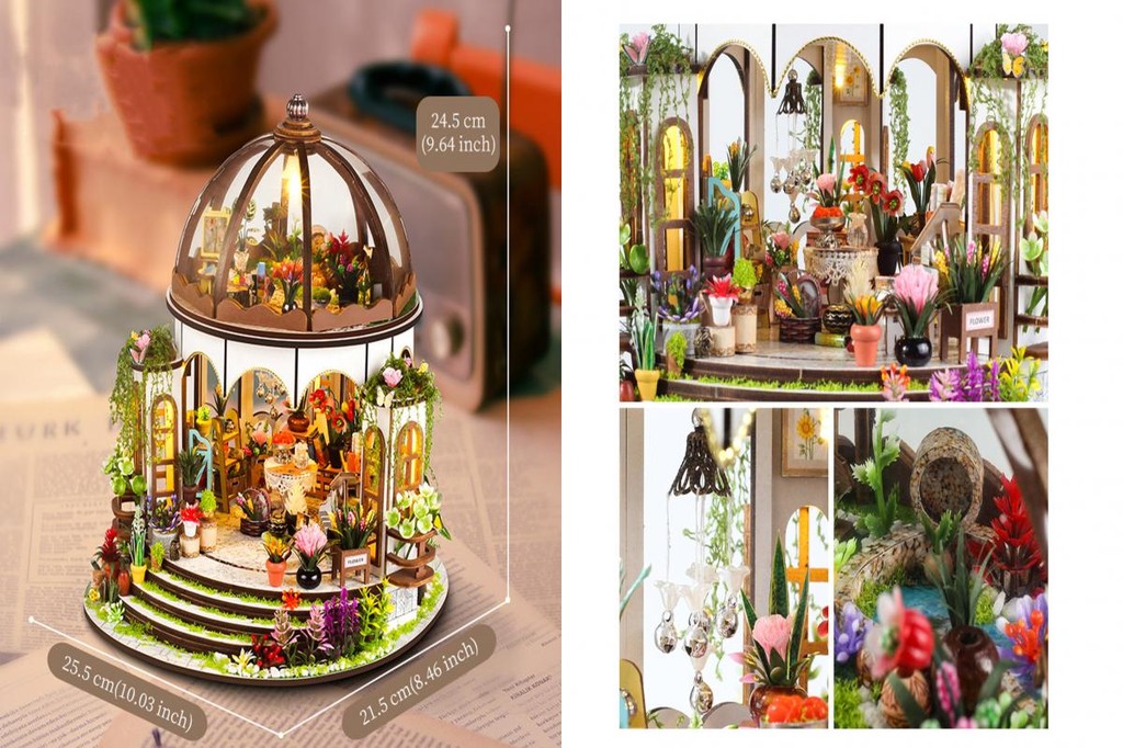 surpriseprice| Mini Greenhouse Toy Greenhouse Model Kit Diy Mini ...