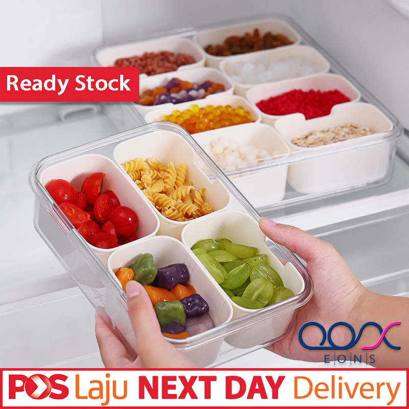 FRESH DIVIDER 💖 Airtight Multi-Compartment Food Storage Container ...