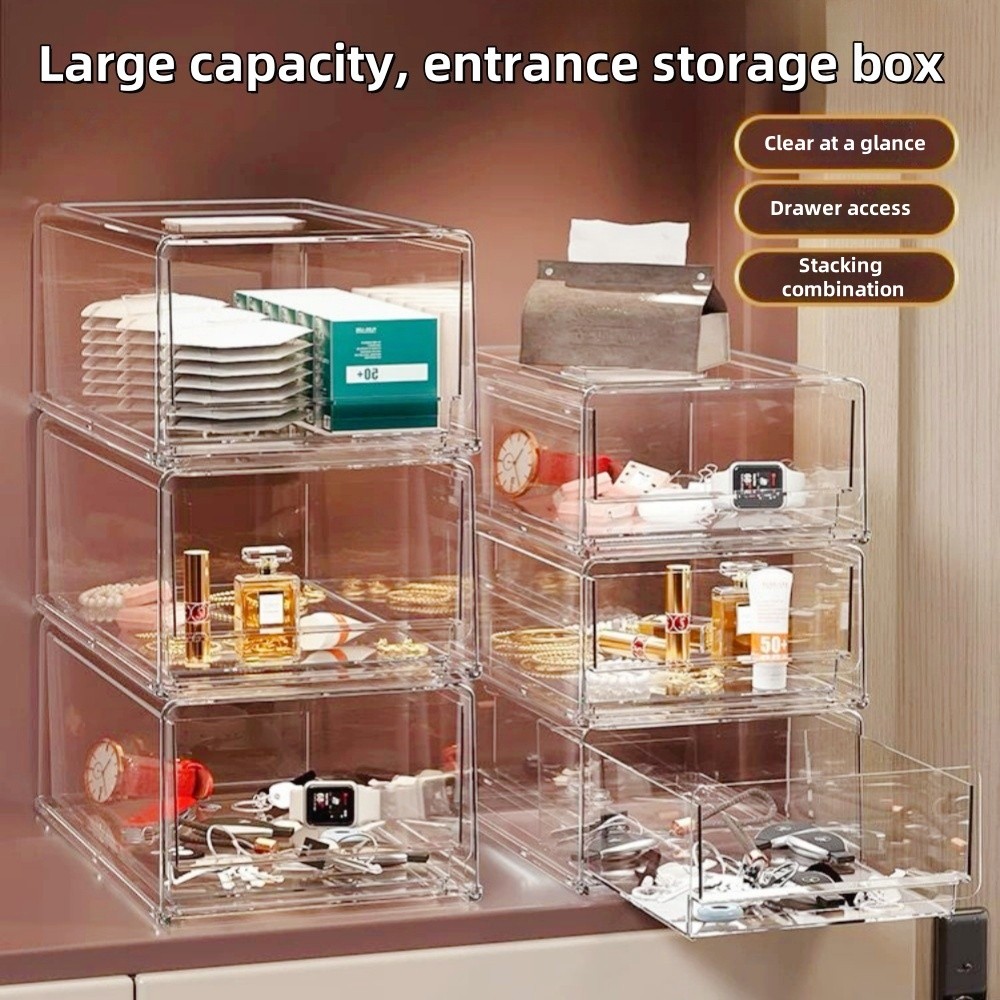 【PLAYFUL】Refrigerator Storage Box Multi-Functional Transparent Food ...