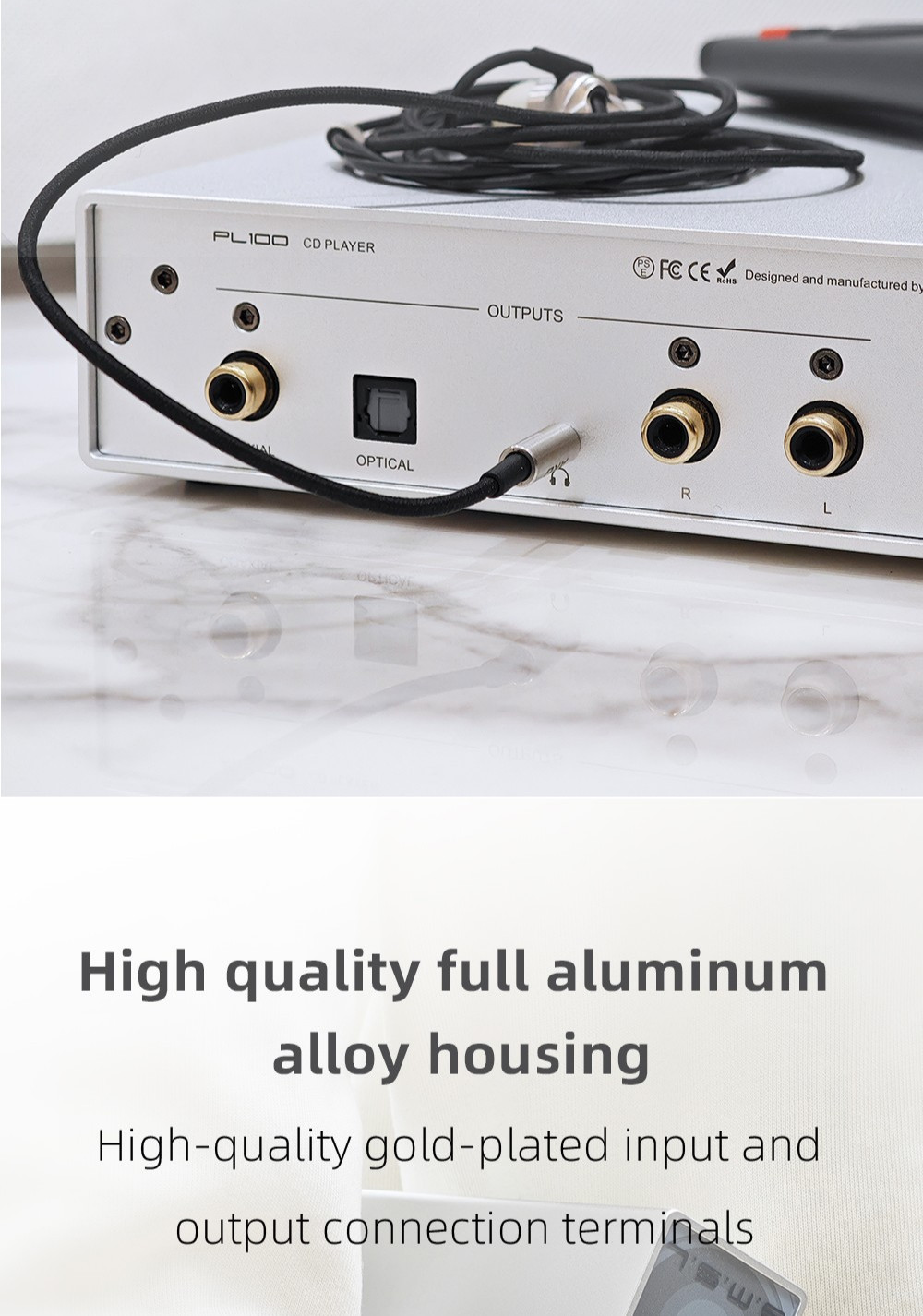 SMSL PL100, CD Player: High-Fidelity CD Player with CS43131 DAC & Built ...