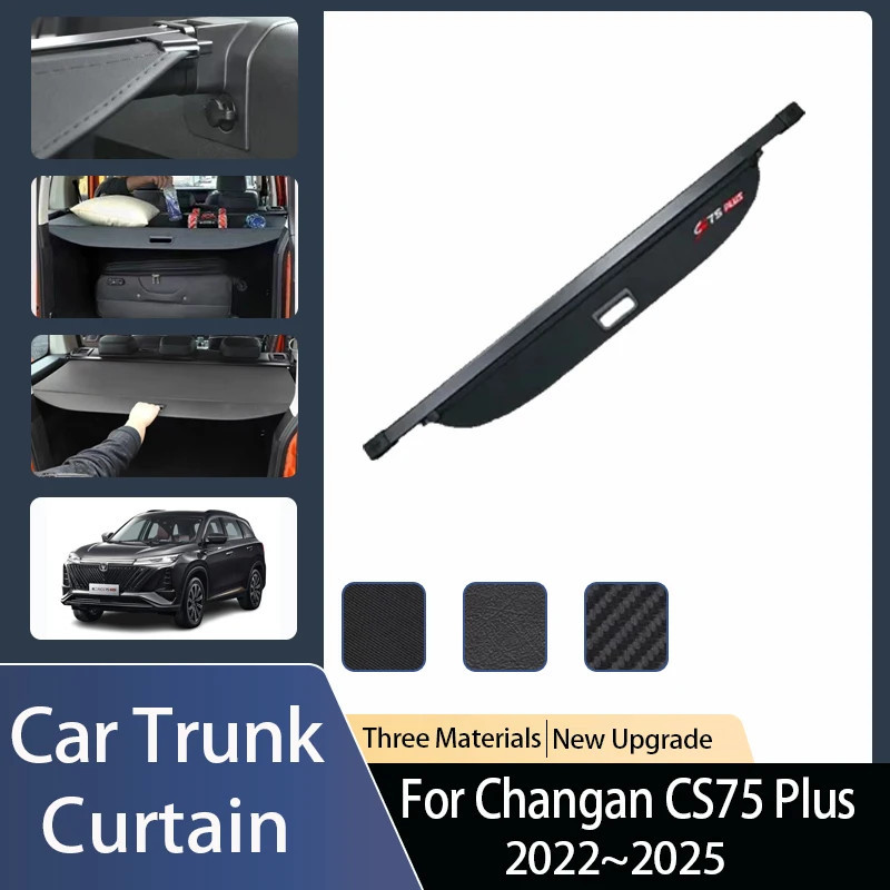 Fit For Changan CS75 Plus 2022 2023 2024 2025 Car Trunk Curtain Cover ...