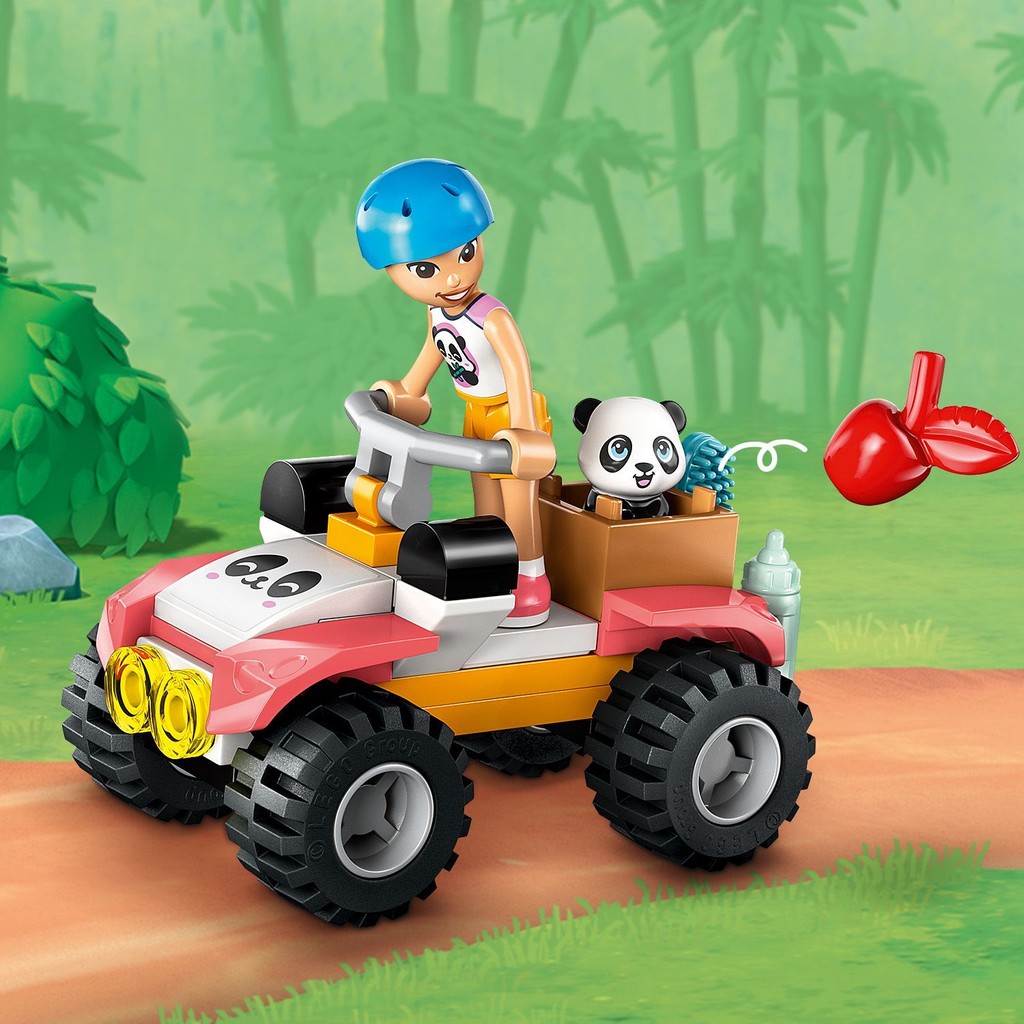 LEGO 42648 Friends Panda Sanctuary Animal Care Building Toy Set (243 ...