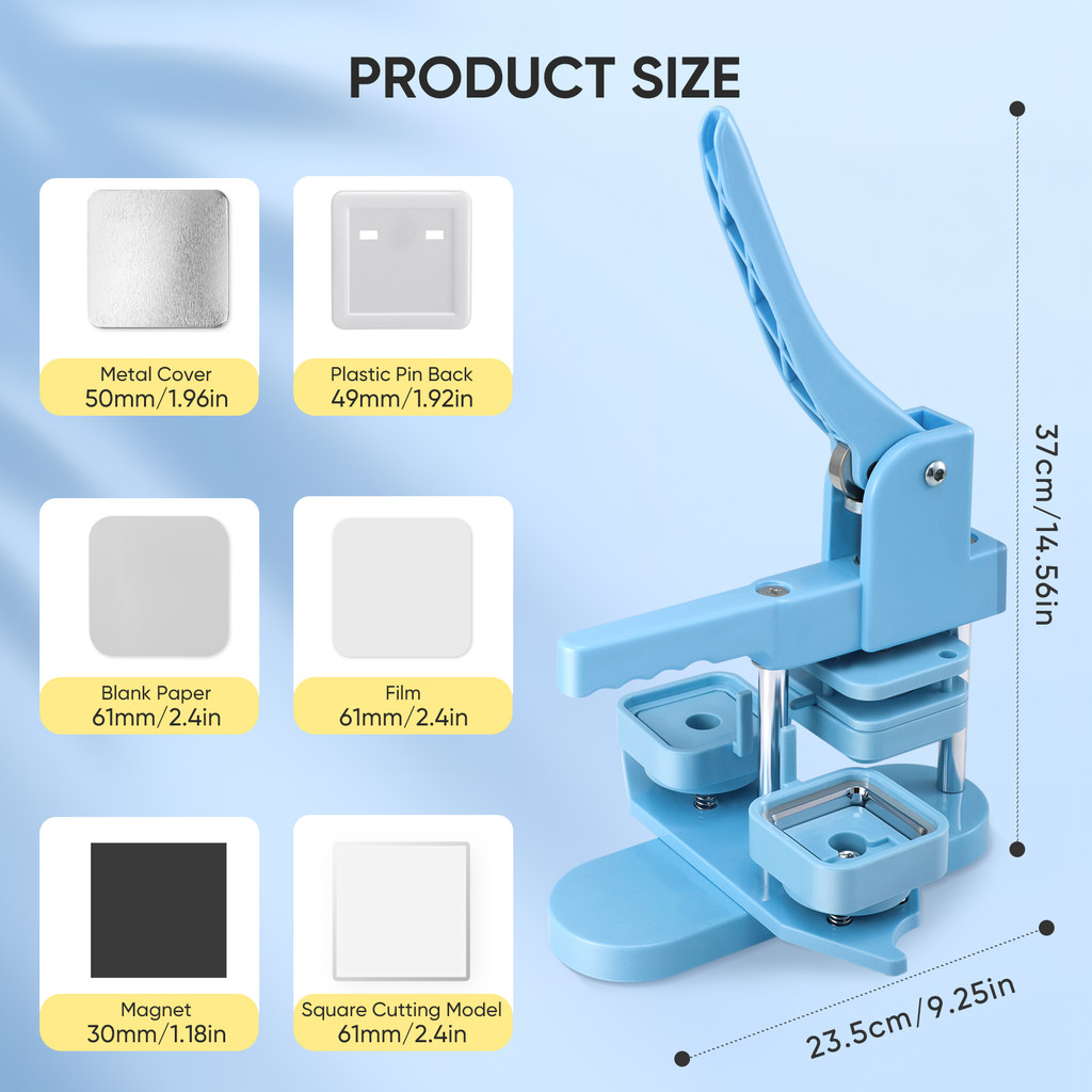 Domestic Warehouse + COD 50x50mm Refrigerator Magnetic Coin Making ...