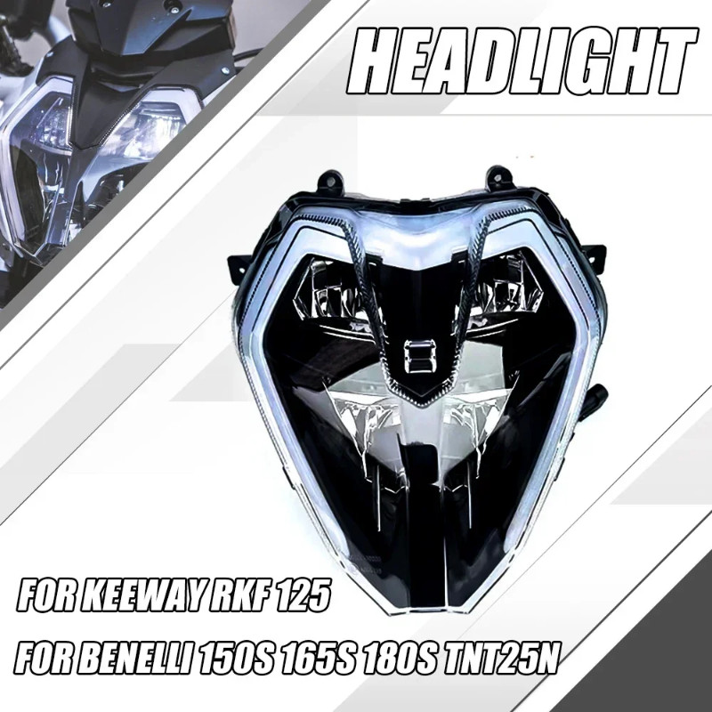 For Benelli 150S 165S 180S TNT25N Motorcycle Keeway RKF 125 Headlight ...