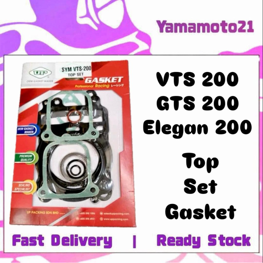SYM VTS200 GTS200 Elegan200 VTS GTS Elegan 200 Top Set Gasket Block ...