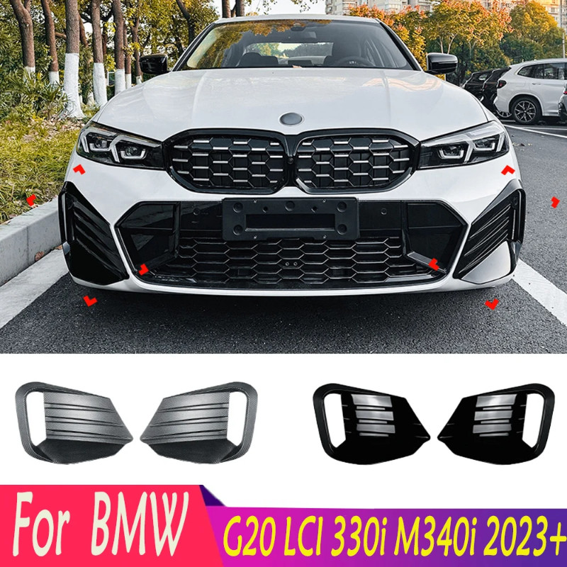 For BMW 2023+ G20 LCI 330i M340i M Sport 2Pcs Car Front Bumper Fog ...