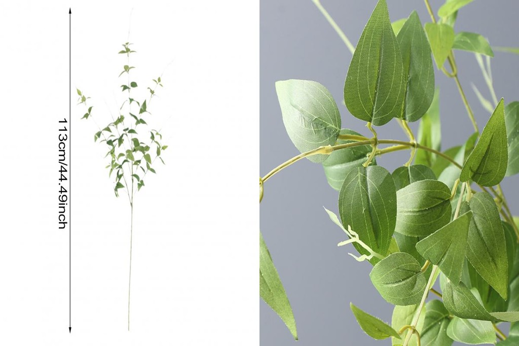 poyingtis 44.5 Inch Tall Artificial Greenery Realistic Artificial ...