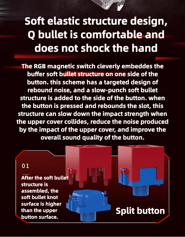TTC Switch Magnetic King Switch RGB Version Linear Long Spring Gaming ...